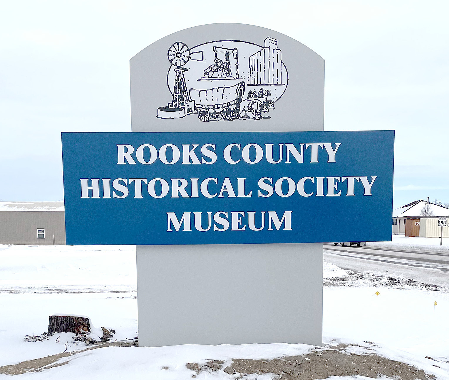 New Rooks County Historical Museum sign installed | Sentinel-Times